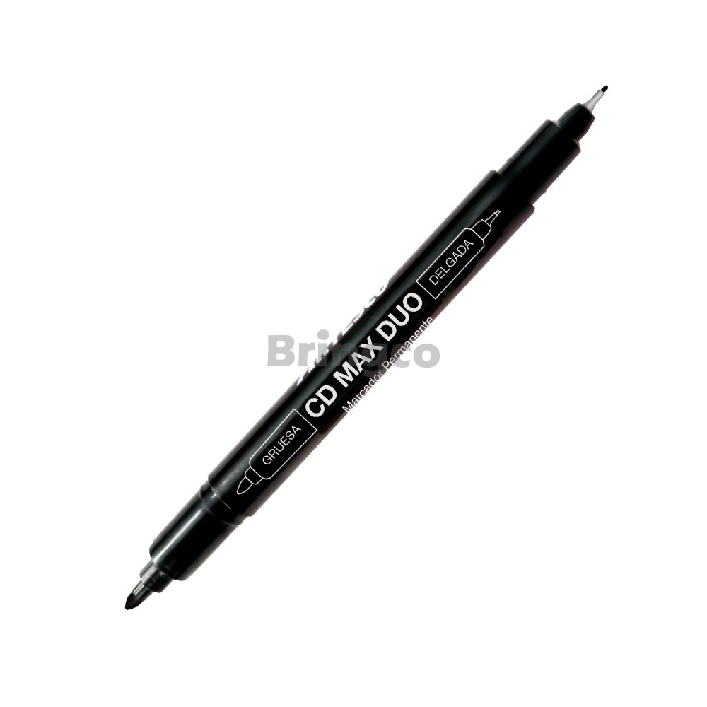 Marcador Permanente Artesco CD Max Duo Negro und (Br)
